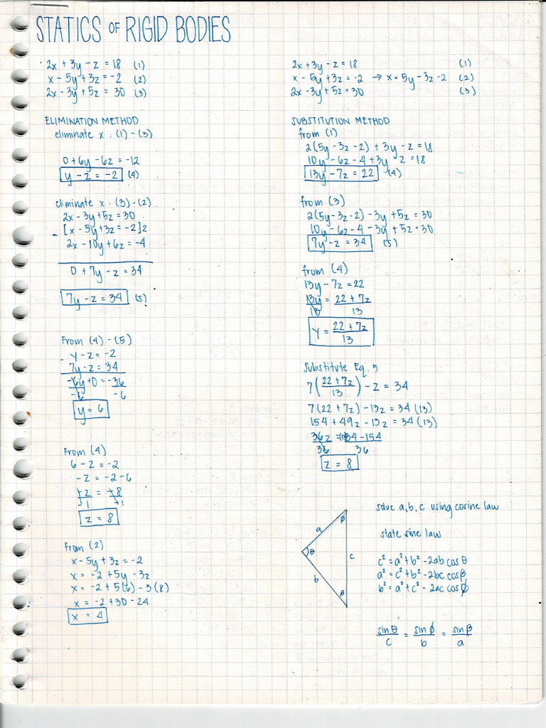STATICS Notes | PDF