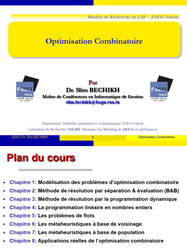 Chapitre 2 - Méthode de Résolution Par Séparation Et Évaluation | PDF ...