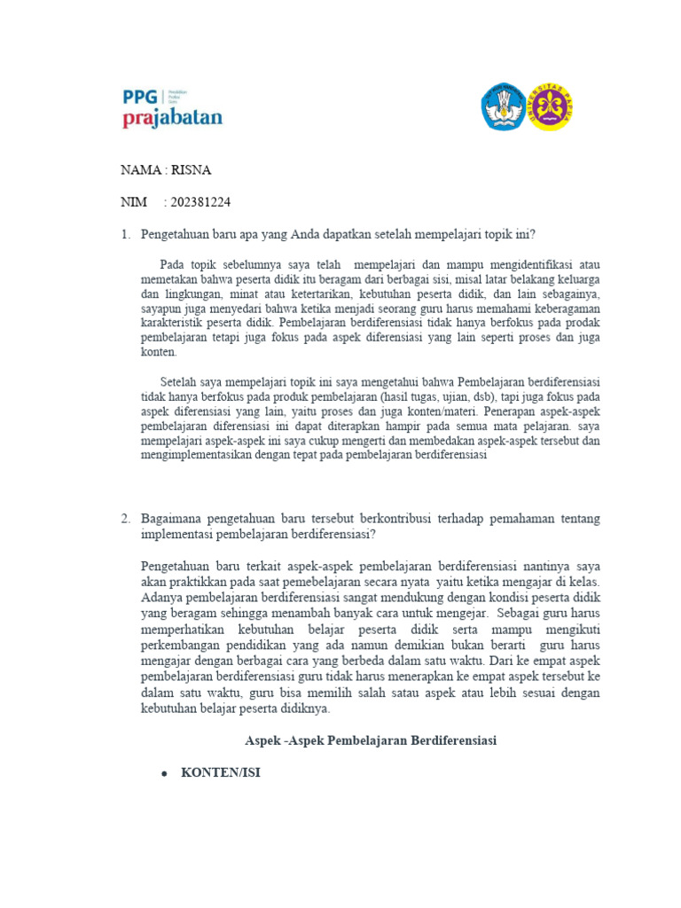 Pengetahuan Baru Apa Yang Anda Dapatkan Setelah Mempelajari Topik Ini | PDF