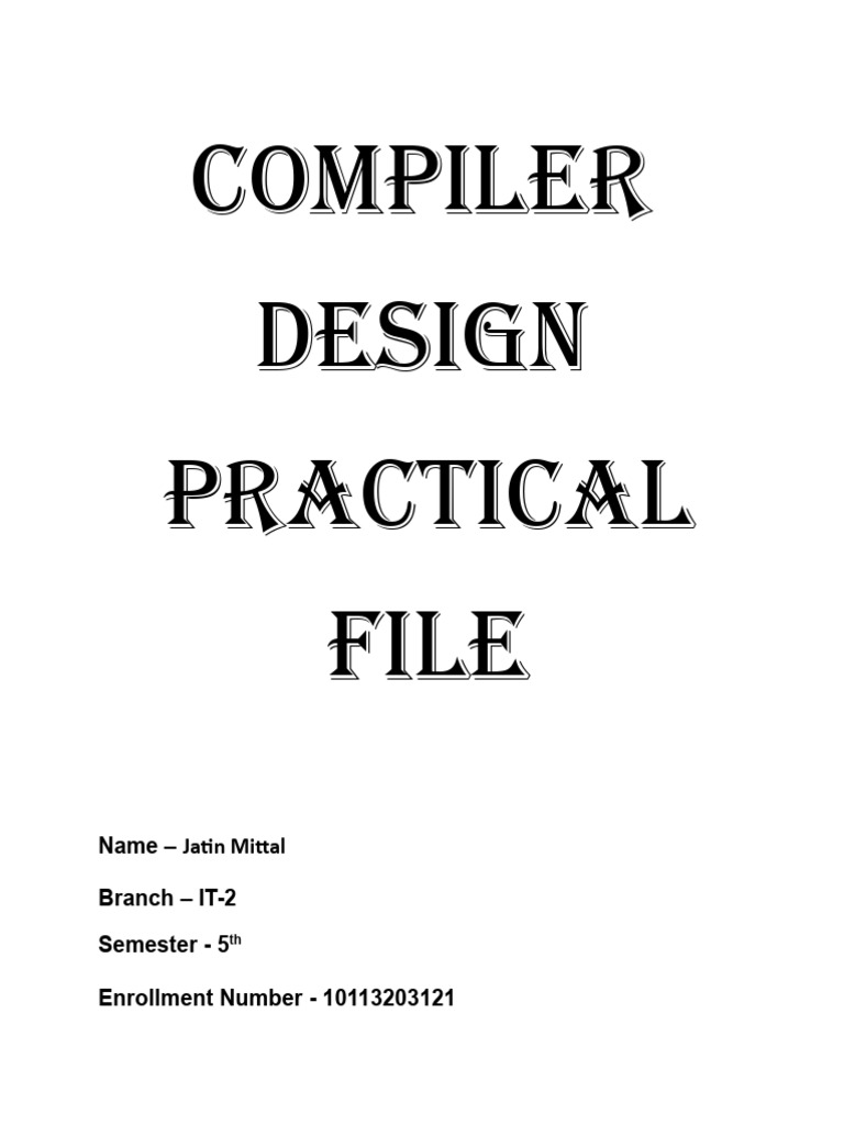 CD File | PDF | Compiler | Source Code