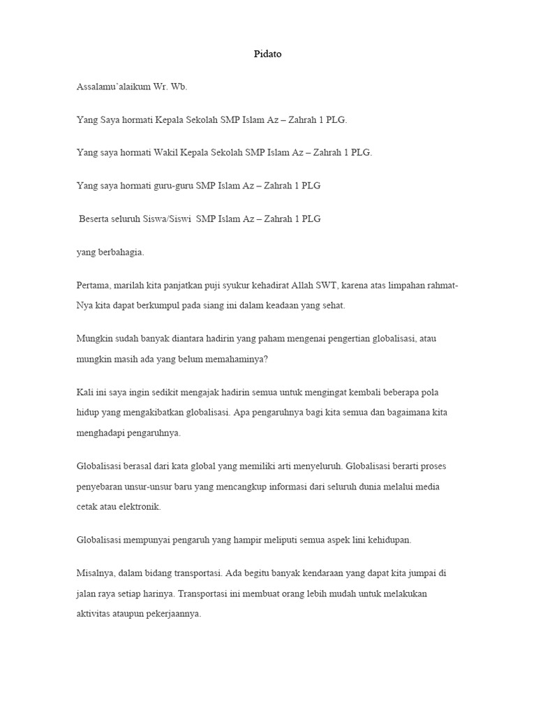 Pidato | PDF