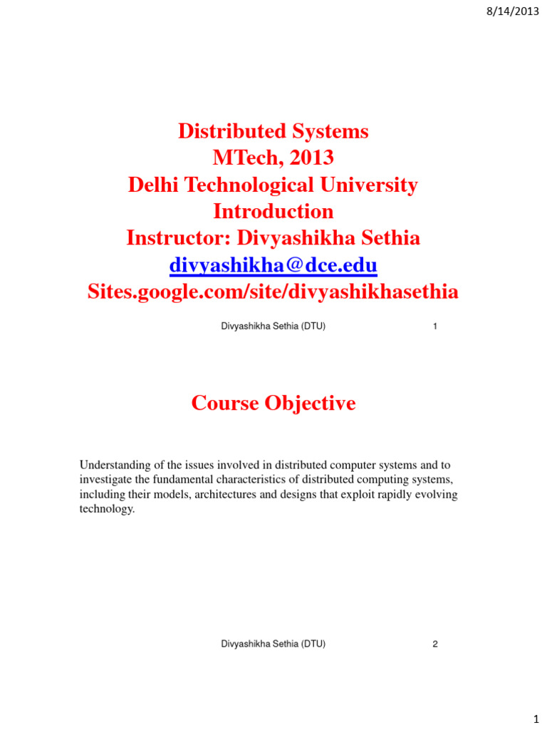 Chap 01 DTU Introduction | PDF | Computer Cluster | Grid Computing