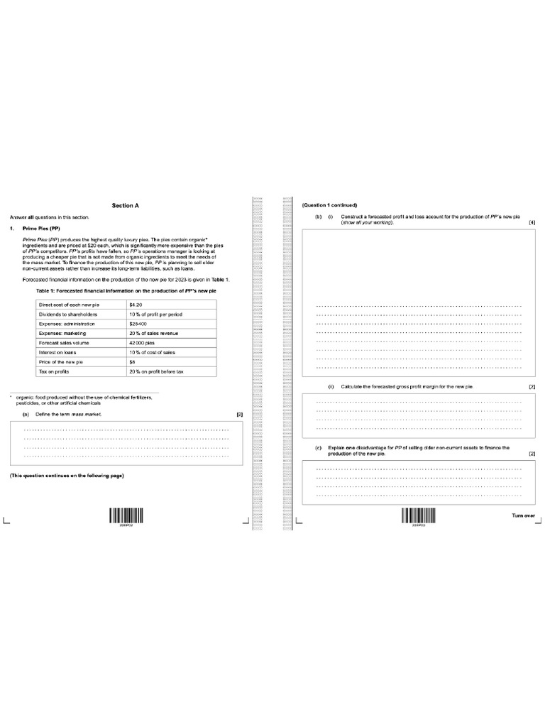 IB BM 2024 Questions For Y1 | PDF