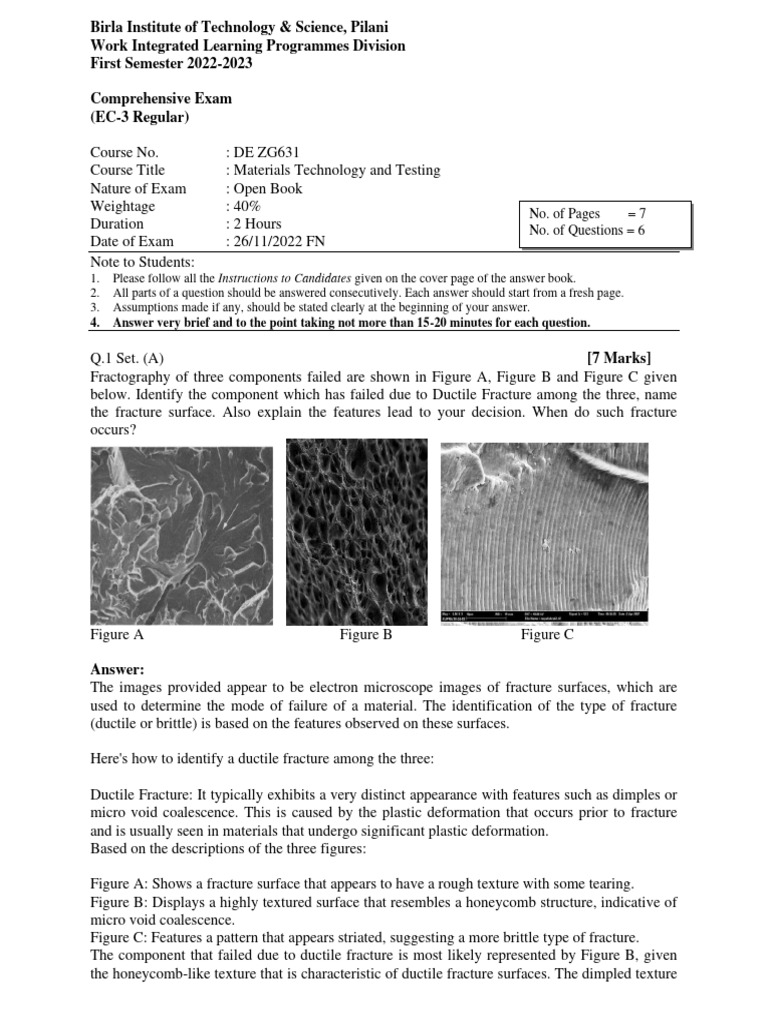 Material Tech Questions Solved Bits | PDF | Fracture | Fatigue (Material) Material Tech Questions Solved Bits | PDF | Fracture | Fatigue (Material)
