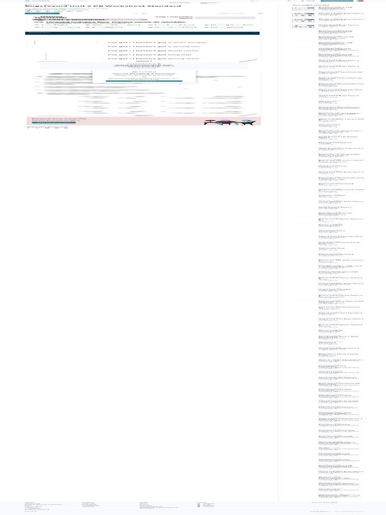 BugsTeam3 Unit 2 PB Worksheet Standard - PDF | PDF