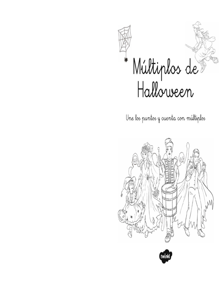 Cuadernillo de Matemáticas Múltiplos de Halloween | PDF