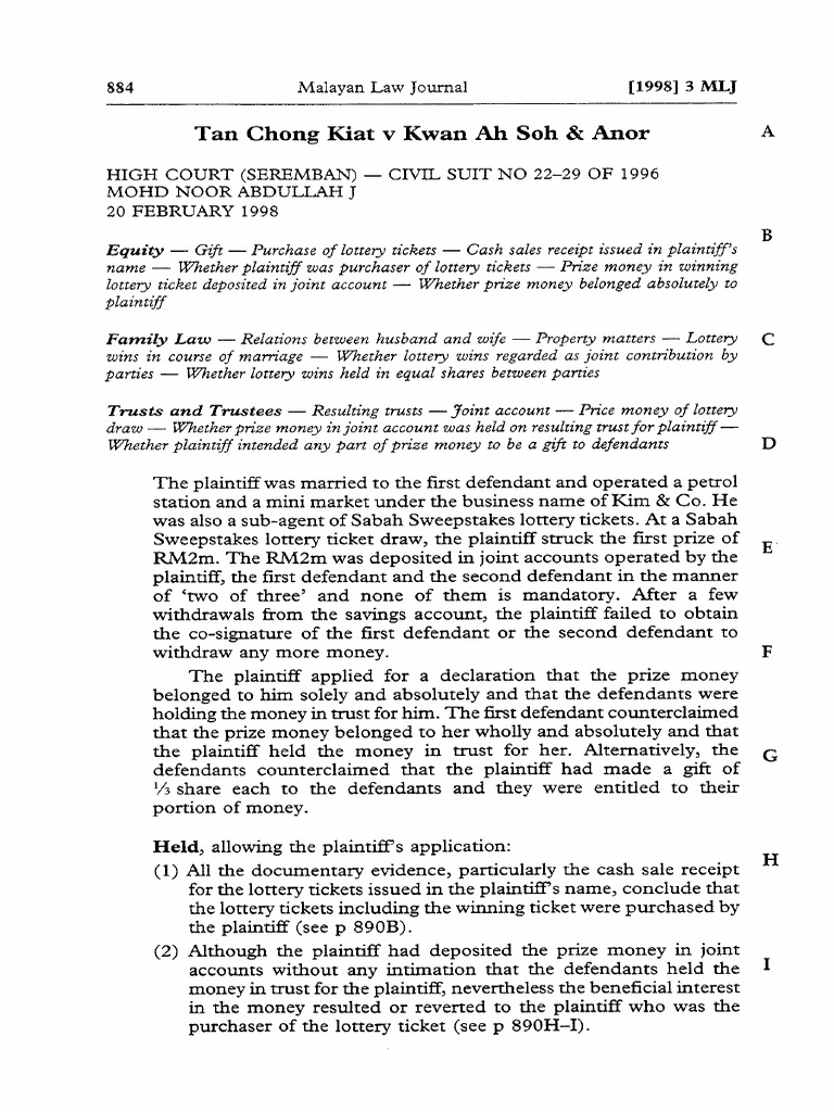 TAN CHONG KIAT V KWAN AH SOH & ANOR | PDF