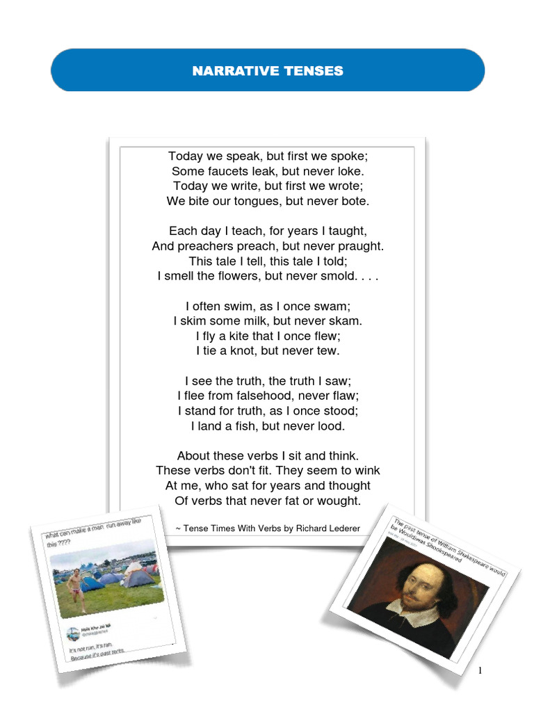 Narrative Tenses Bundel Correction | PDF | Grammatical Tense