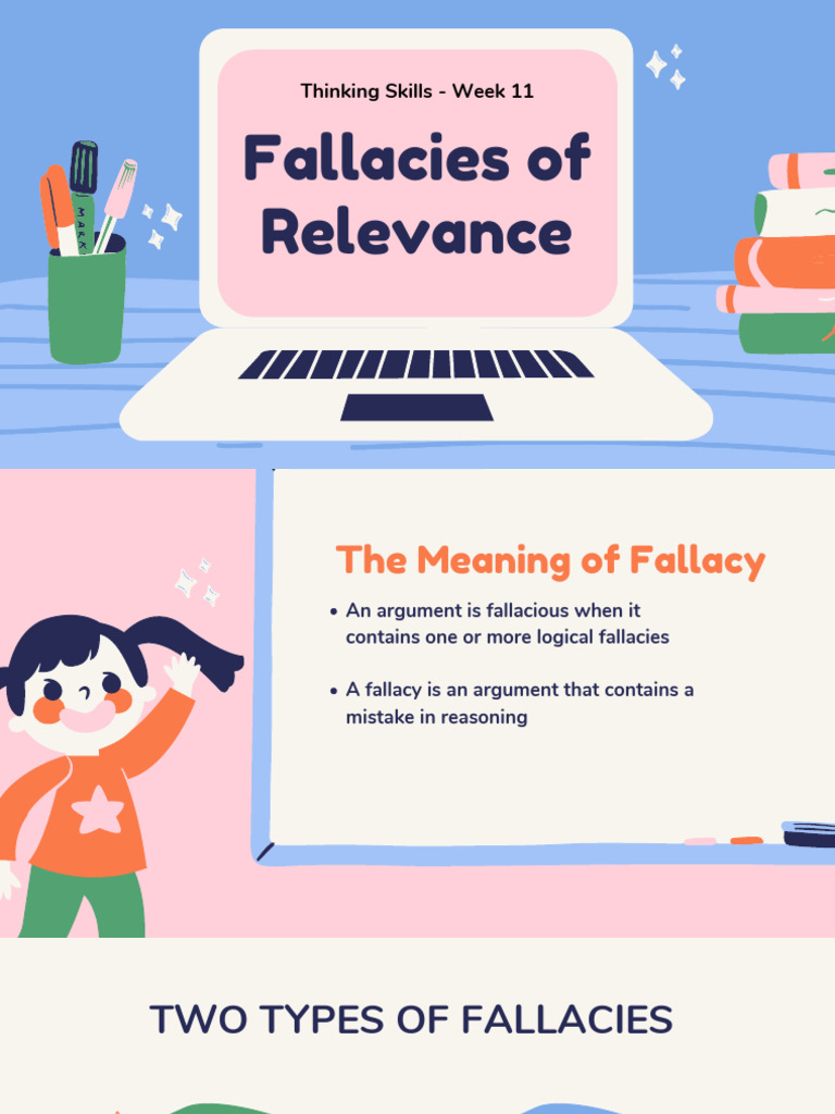 Week 11 - Fallacies of Relevance | PDF | Fallacy | Argument