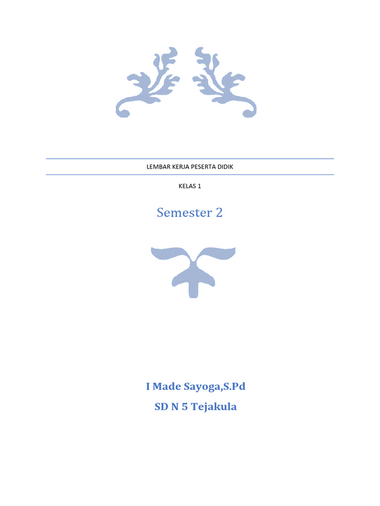 Lembar Kerja Tri Pramana Kelas 1 | PDF | Seni & Disiplin Bahasa