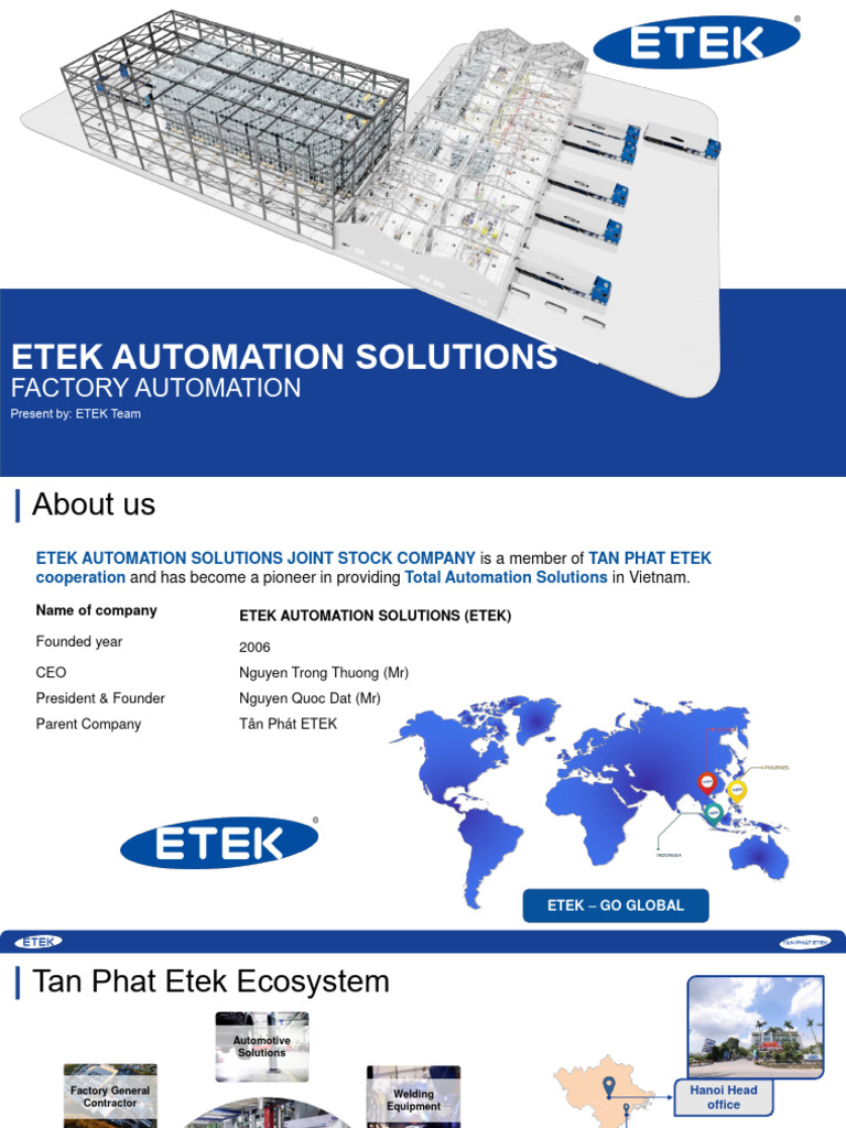 ETEK Automation Solutions Overview | PDF | Packaging And Labeling | Robot