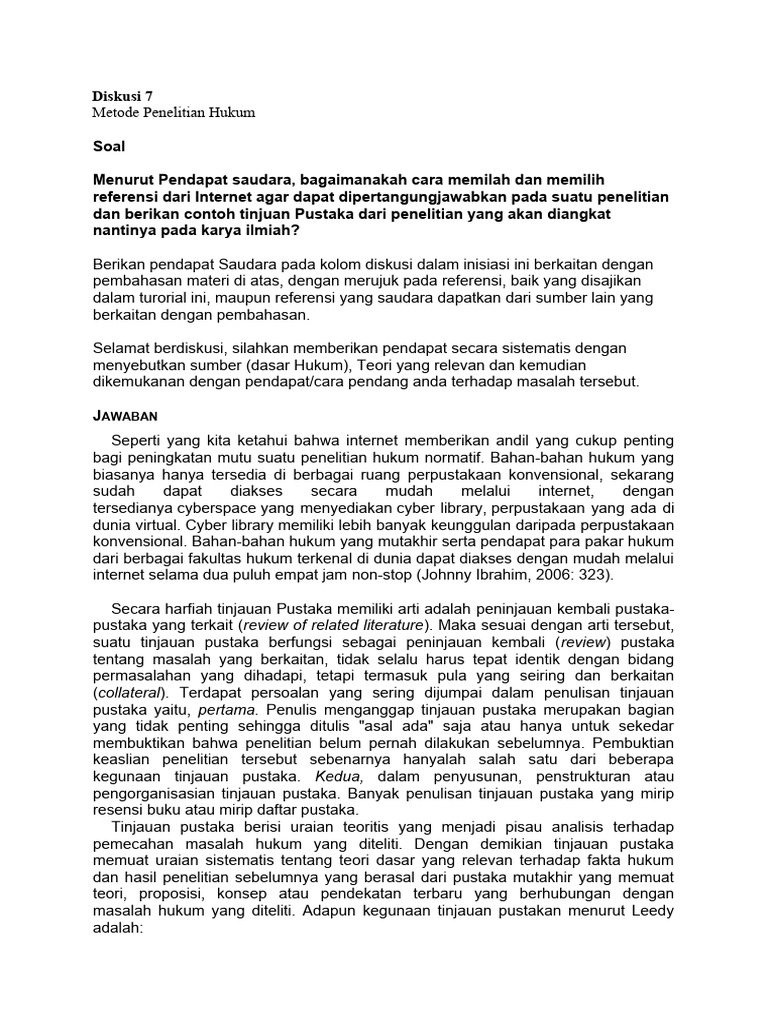 Diskusi Sesi 7 | PDF | Sains & Matematika