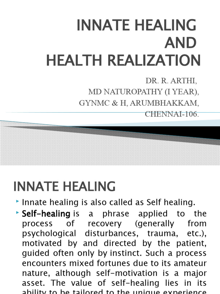 Innate Healing | PDF | Psychology | Behavioural Sciences