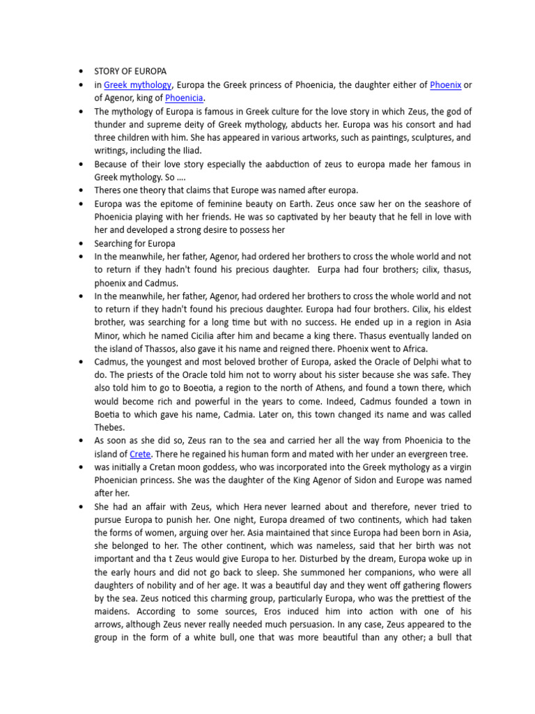 Myth Report | PDF | Zeus | Ancient Greek Religion