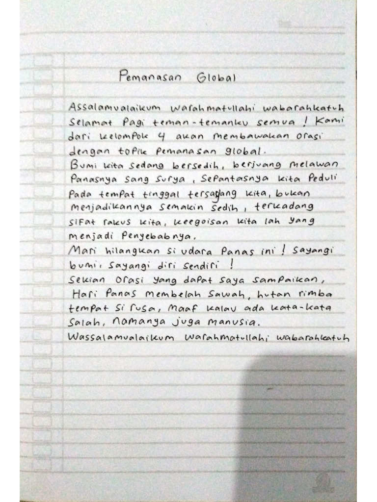 Teks Orasi Kelompok 4 (X.3) | PDF