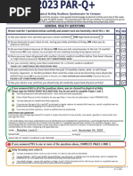 ParQ Plus 2024 PDF | PDF | Asthma | Diseases And Disorders