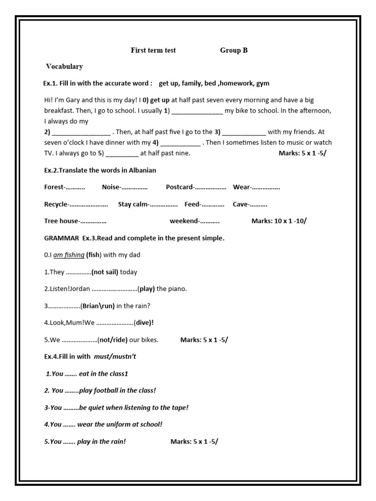 Test Kl.5.b.tremujori 1.smiles 5 | PDF