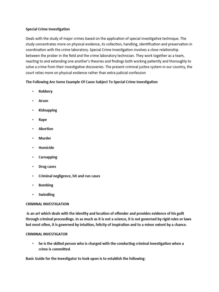 Special Crime Investigation | PDF | Fires | Computer Forensics