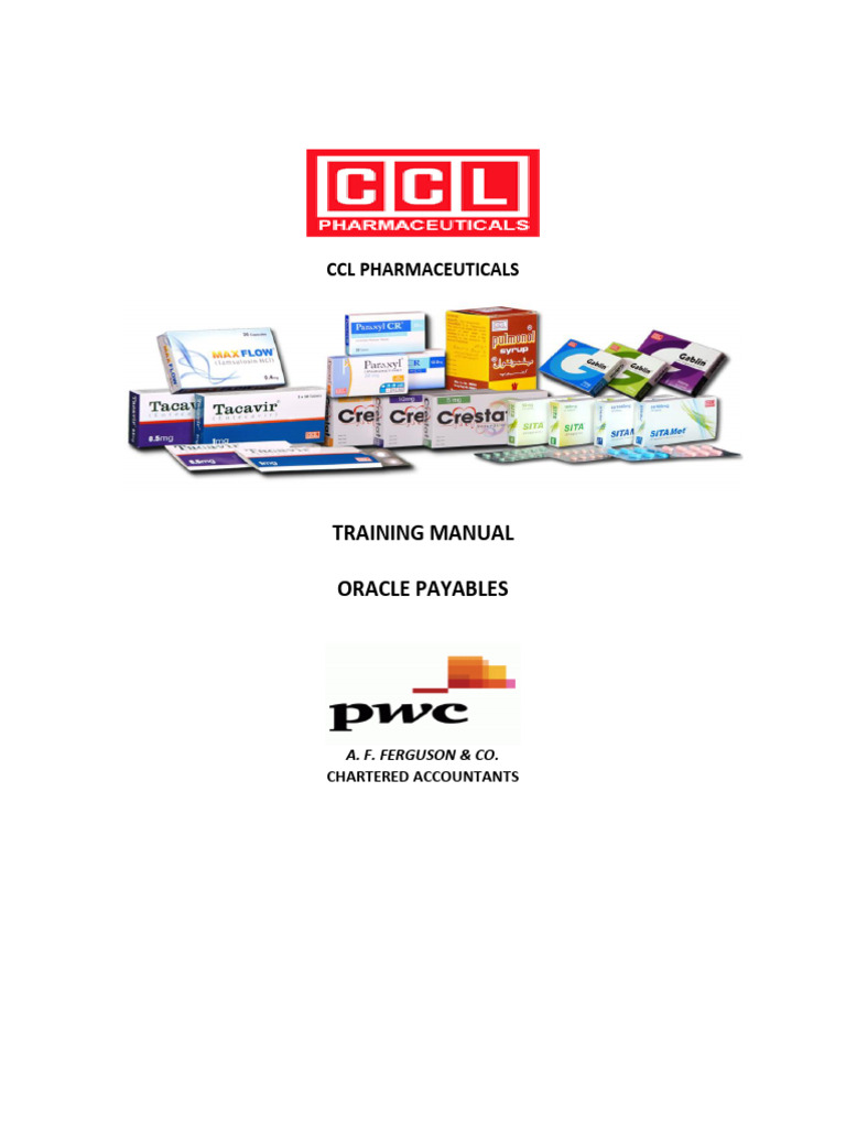 CCL-AP Traning Manual | PDF | Accounts Payable | Invoice
