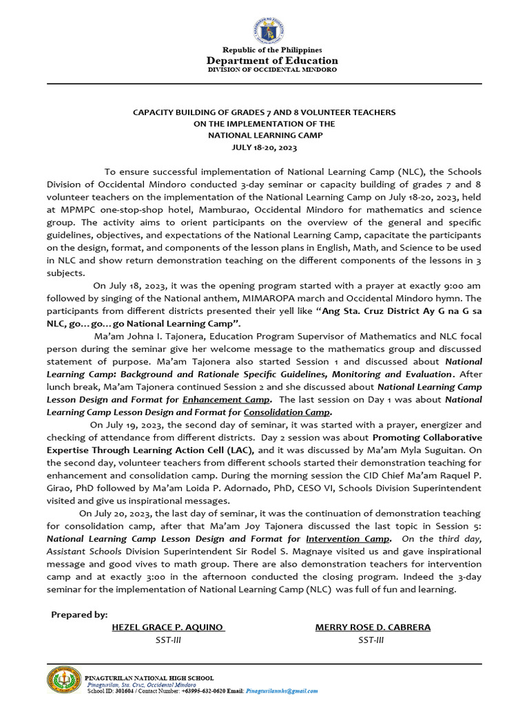 Narrative GSP | PDF | Learning | Cognition