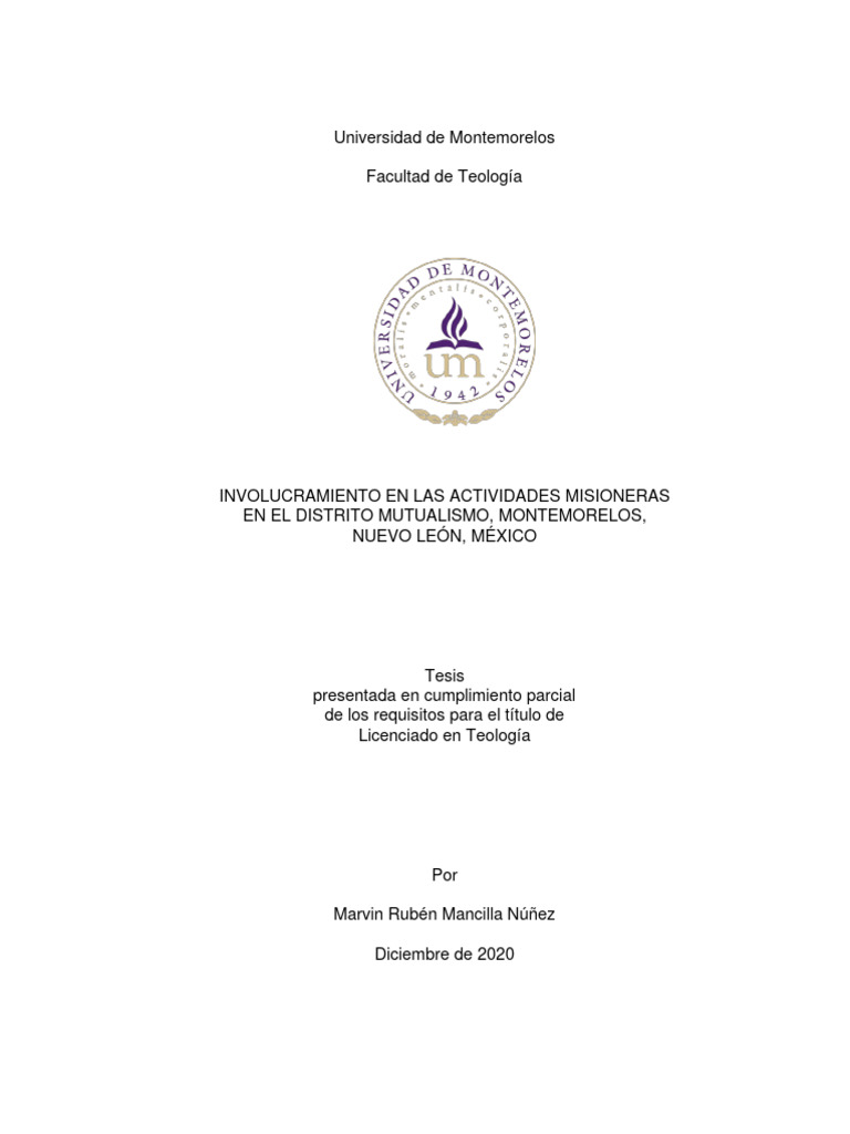 Mancilla Núñez, Marvin Rubén | PDF | Iglesia cristiana | Jesús