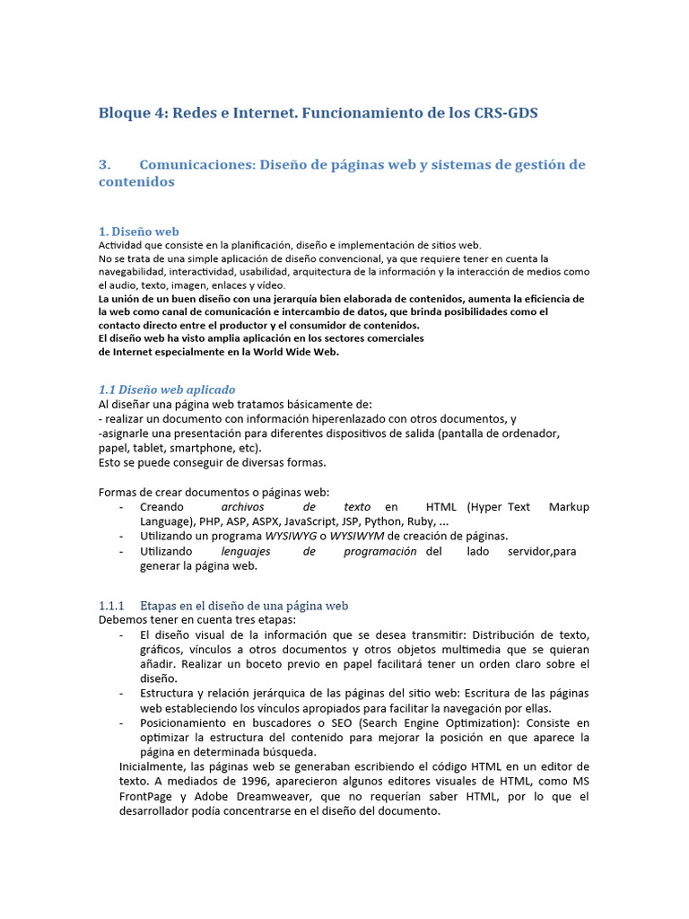 Bloque 4, Tema 3 Informática | PDF | Diseño web | HTML
