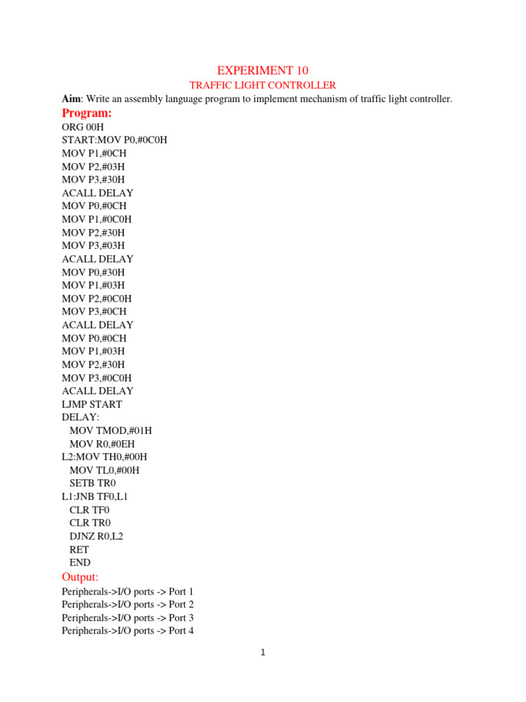 20EC3352 LAB EXPERIMENTS Old | PDF | Computer File | Assembly Language