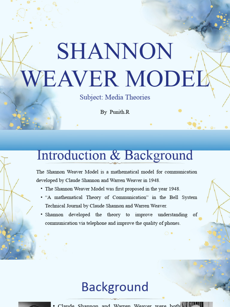 Shannon-Weaver Communication Model Explained | PDF | Communication ...