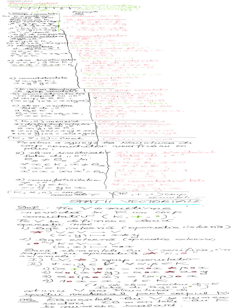 C2 - Spatiu Vectorial | PDF