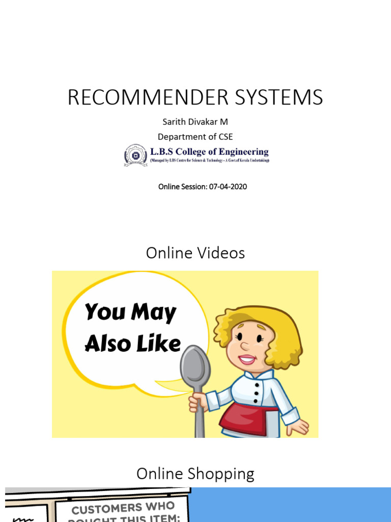 Recommender Systems | PDF | Machine Learning | Applied Mathematics