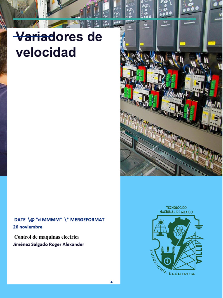 Variadores de Velocidad | PDF | Motor eléctrico | Corriente eléctrica