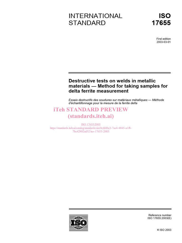 Iso 17655 2003 | PDF | International Organization For Standardization ...