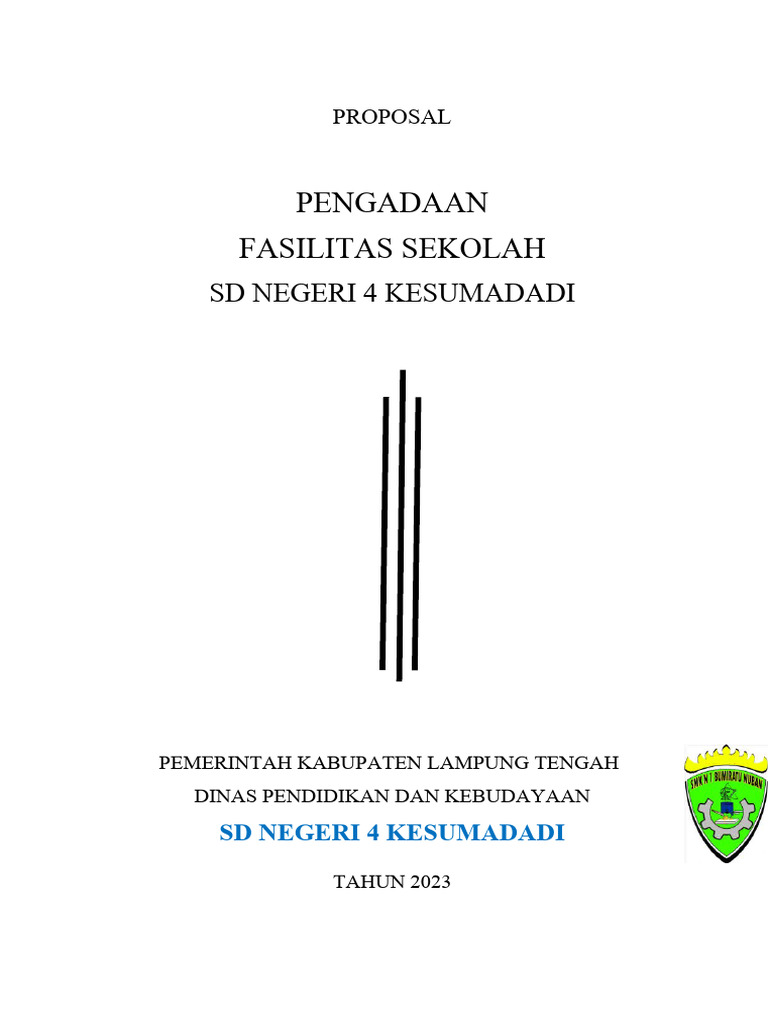 Contoh PROPOSAL BANTUAN Sekolah | PDF