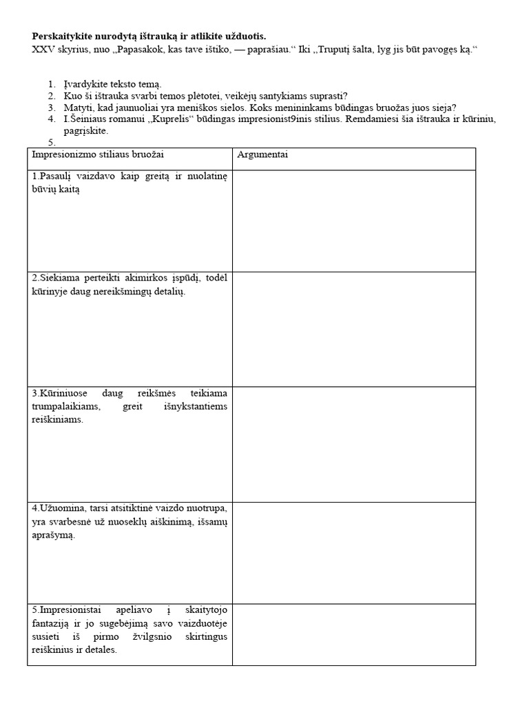 Kuprelis - Uzduotis | PDF