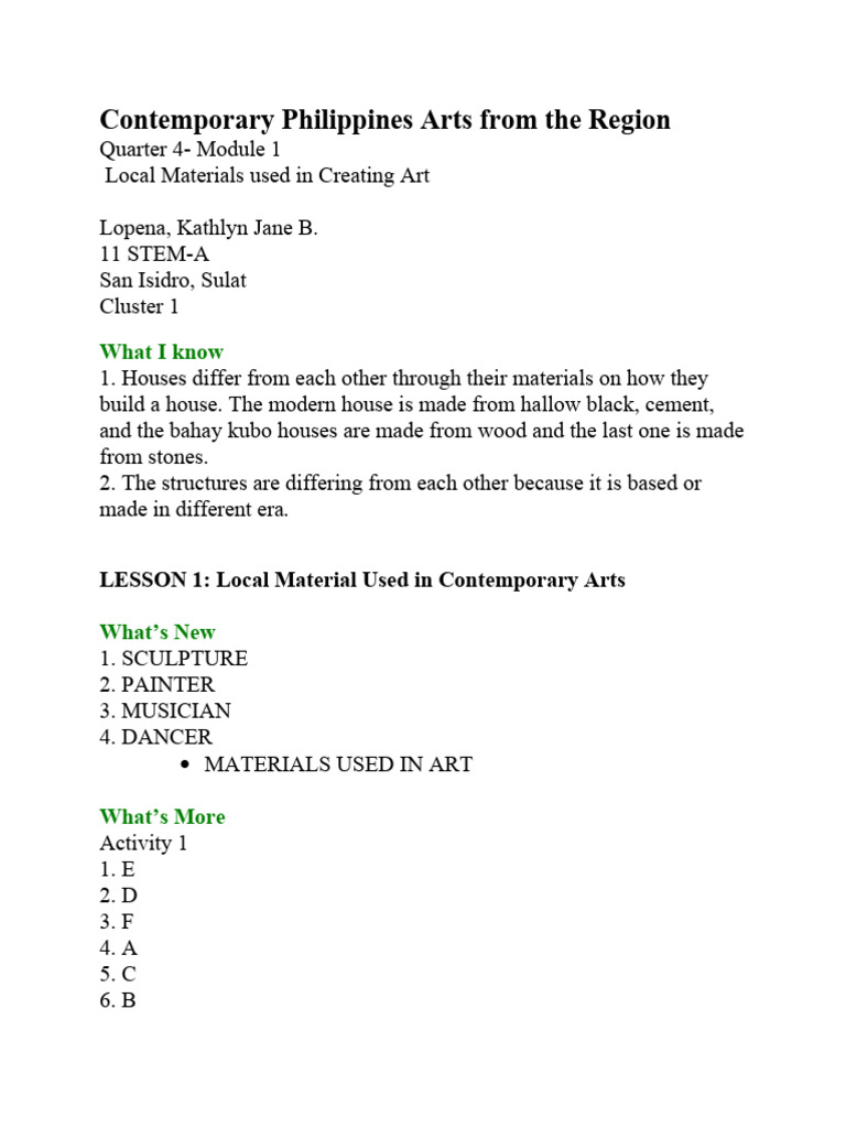 Contemporary Philippines Arts From The Region | PDF | Textiles | Sculpture