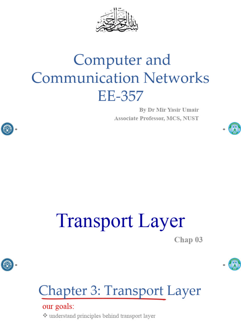 Lec 3 - Transport Layer - I | PDF | Transmission Control Protocol | Computer Network
