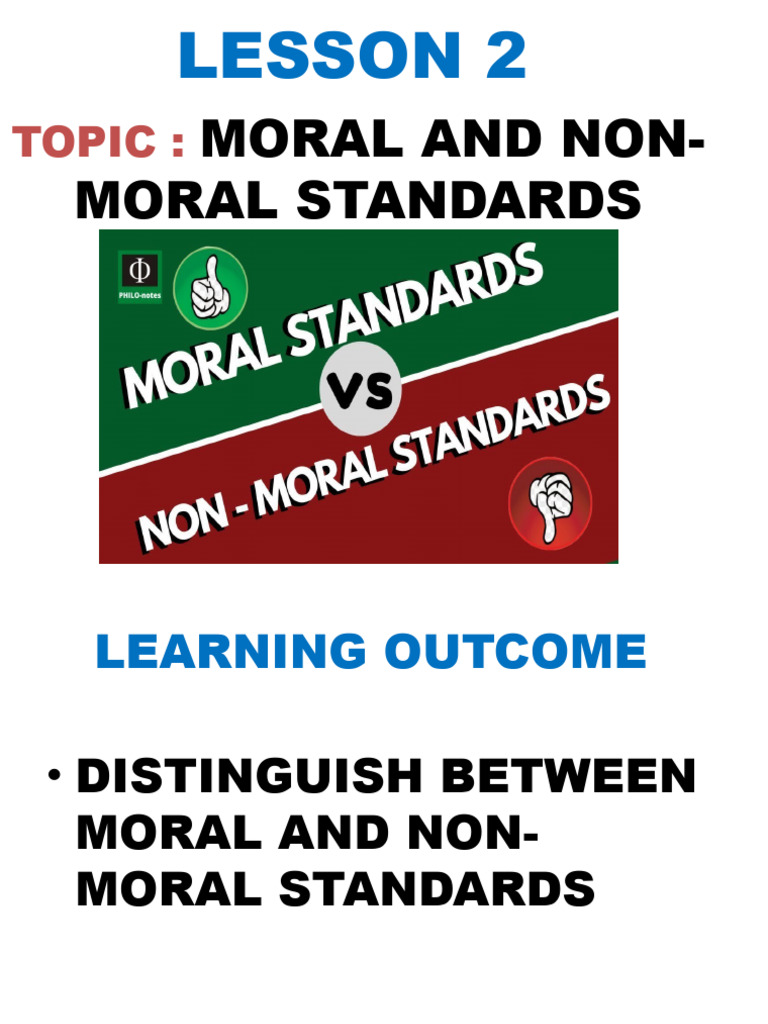 Distinguishing Moral and Non-Moral Standards | PDF | Utilitarianism ...