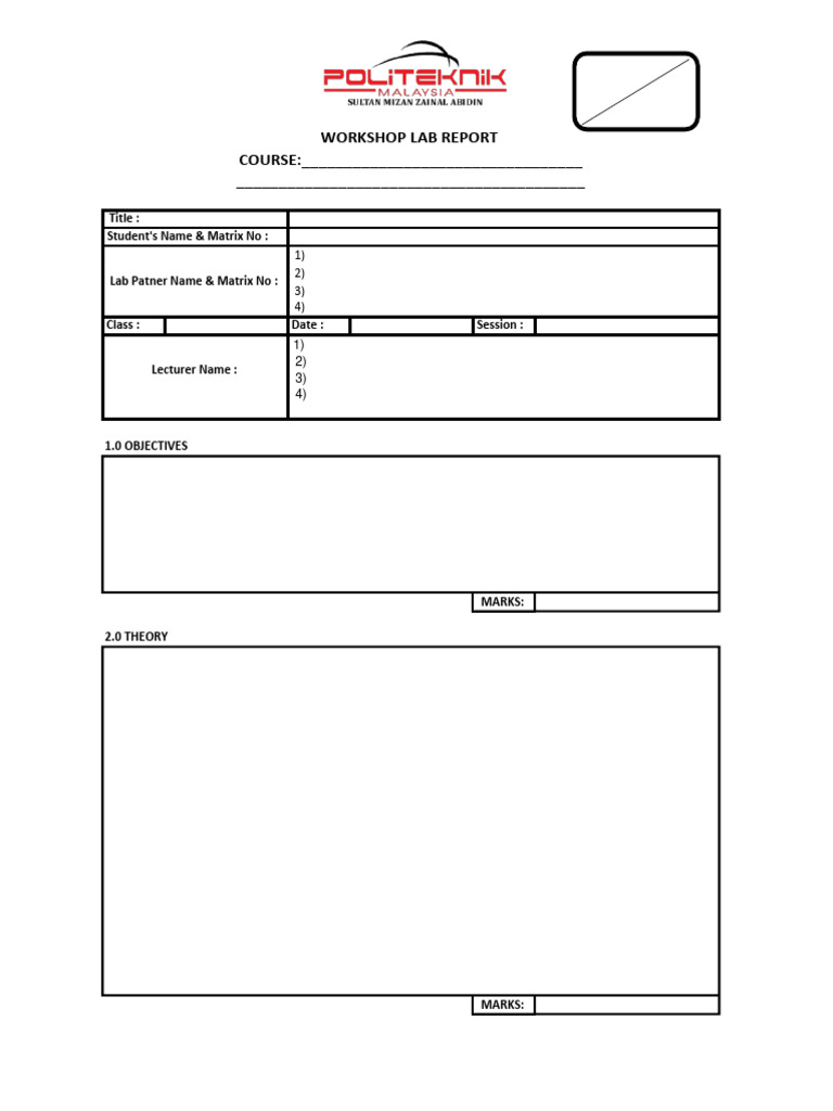 Template Report Bengkel | PDF