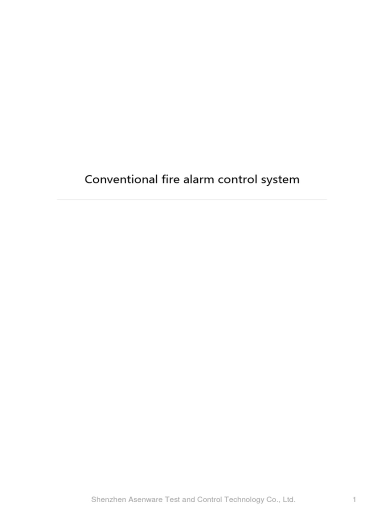 Asenware Conventional Fire Alarm Systems | PDF | Flash (Photography ...
