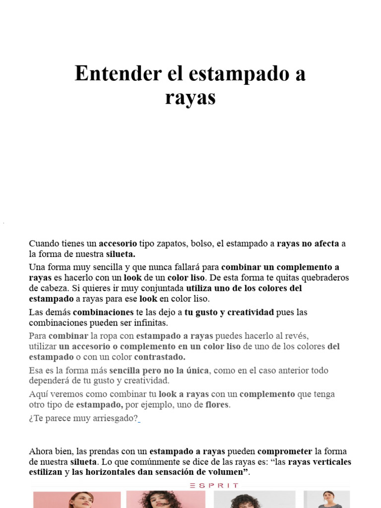 Entender El Estampado A Rayas | PDF | Color