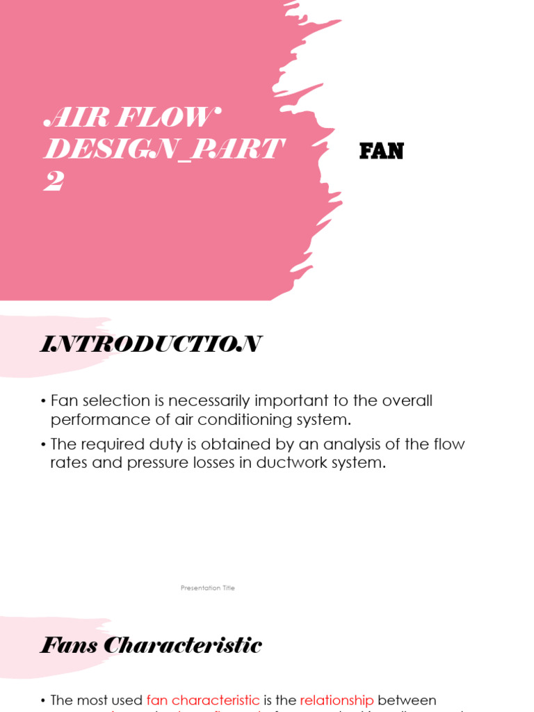Topic 3 Air Flow Design - Part 2 - 230612 - 213937 | Download Free PDF ...