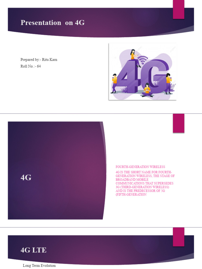 4G Wireless: Features & Challenges | PDF | Business | Technology ...