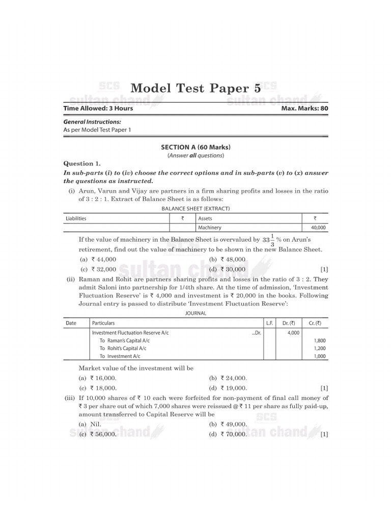 Sample Paper 2 | PDF