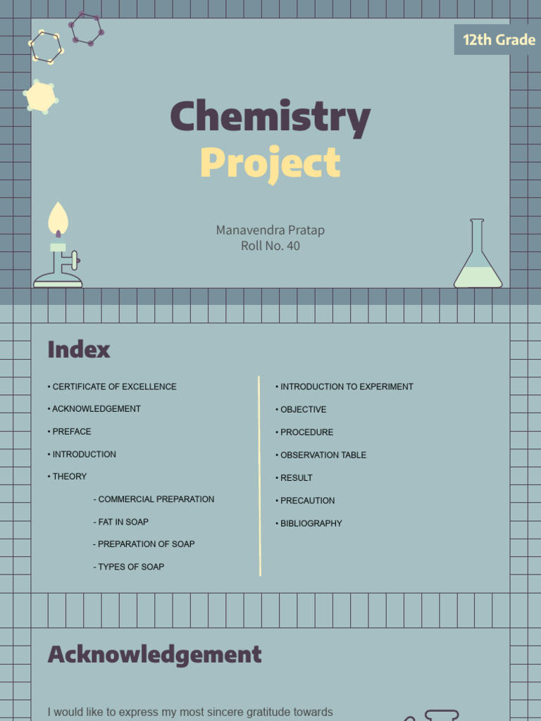 Chemistry Class 12 Project | PDF | Soap | Vegetable Oil