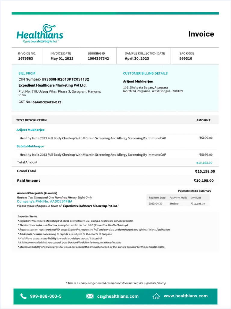 Health Checkup | PDF