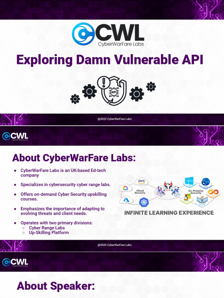 Damn Vulnerable API Material | PDF | Security | Computer Security