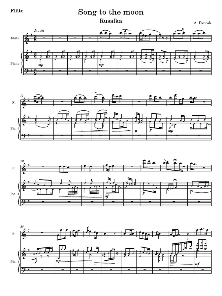 Song To The Moon-Flûte | PDF