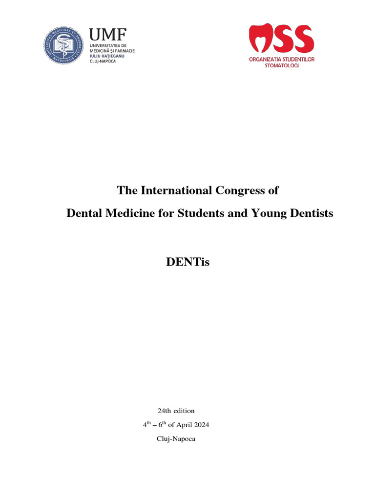 Mapă DENTis 2024 Engleza | Download Free PDF | Dentist | Dentistry