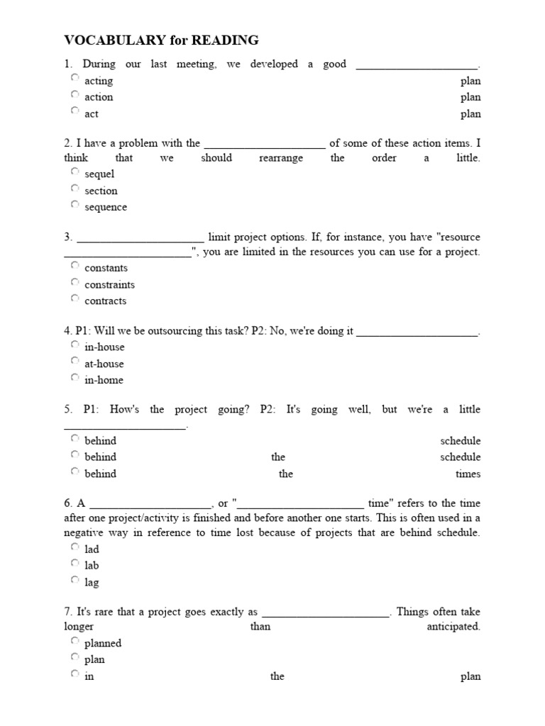 VOCABULARY For READING. Unit 2 | PDF | Brainstorming | Expert VOCABULARY For READING. Unit 2 | PDF | Brainstorming | Expert