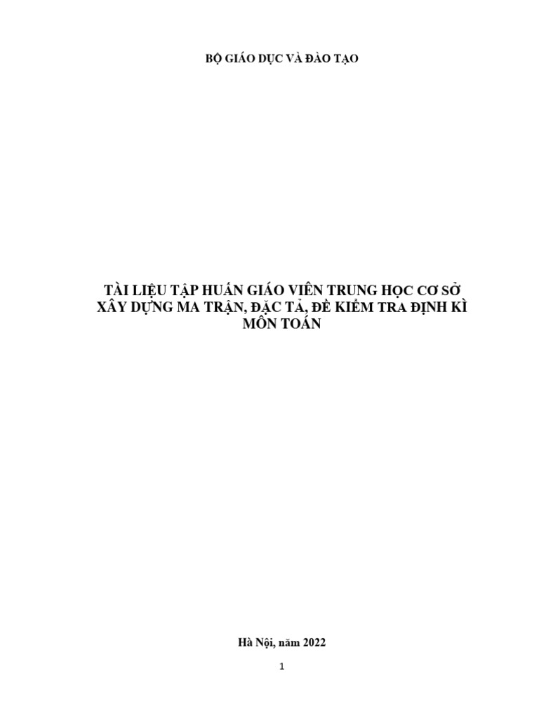 FILE_20220811_084627_2. Tai Lieu TH Ma Trận, Đặc Tả Đề KT Môn Toán-THCS ...